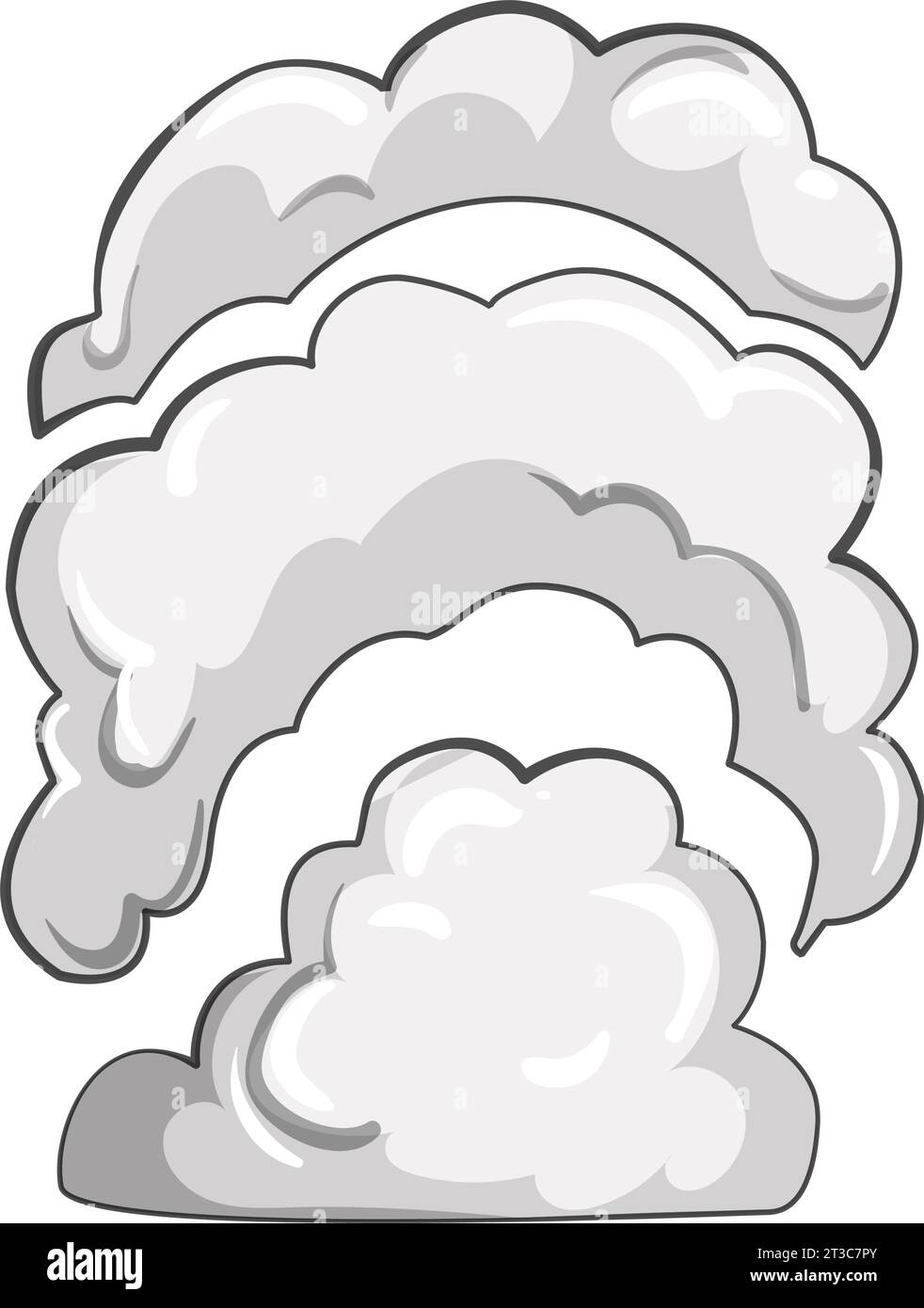 fog smoke cloud cartoon vector illustration Stock Vector Image & Art ...