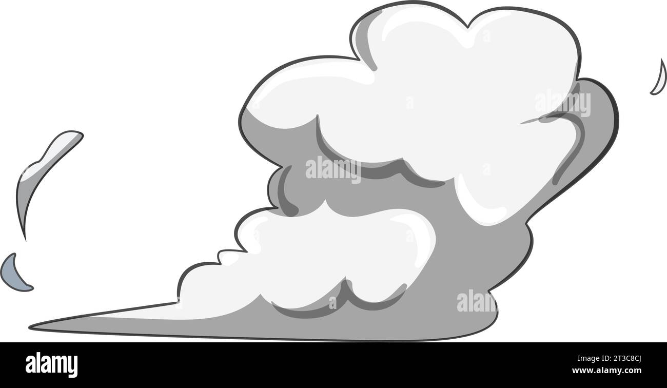 Vector realistic spooky smoke Cut Out Stock Images & Pictures - Alamy