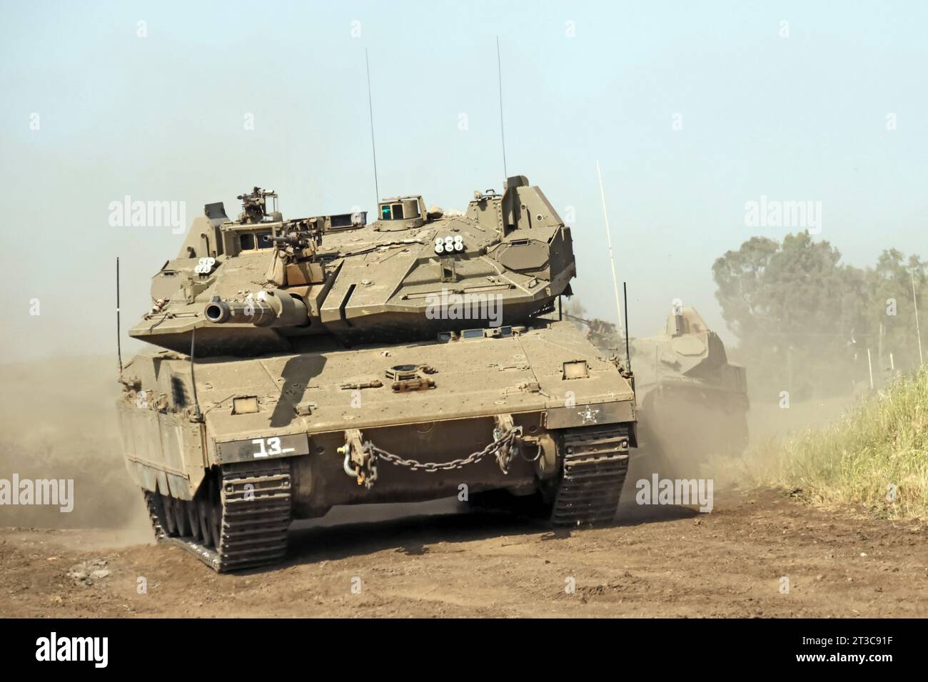 Merkava Mark 4 main battle tank of the Israel Defense Forces Stock ...