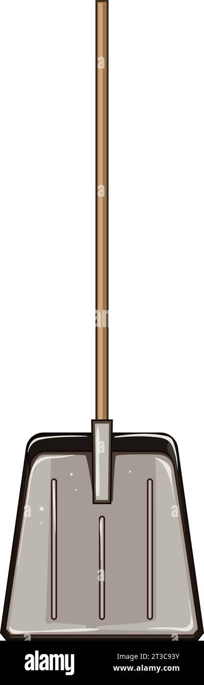 cold snow shovel cartoon vector illustration Stock Vector Image & Art ...