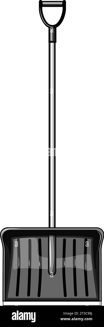 clean snow shovel cartoon vector illustration Stock Vector Image & Art ...