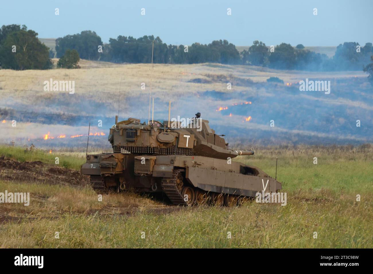 Merkava Mark 4 main battle tank of the Israel Defense Forces Stock ...