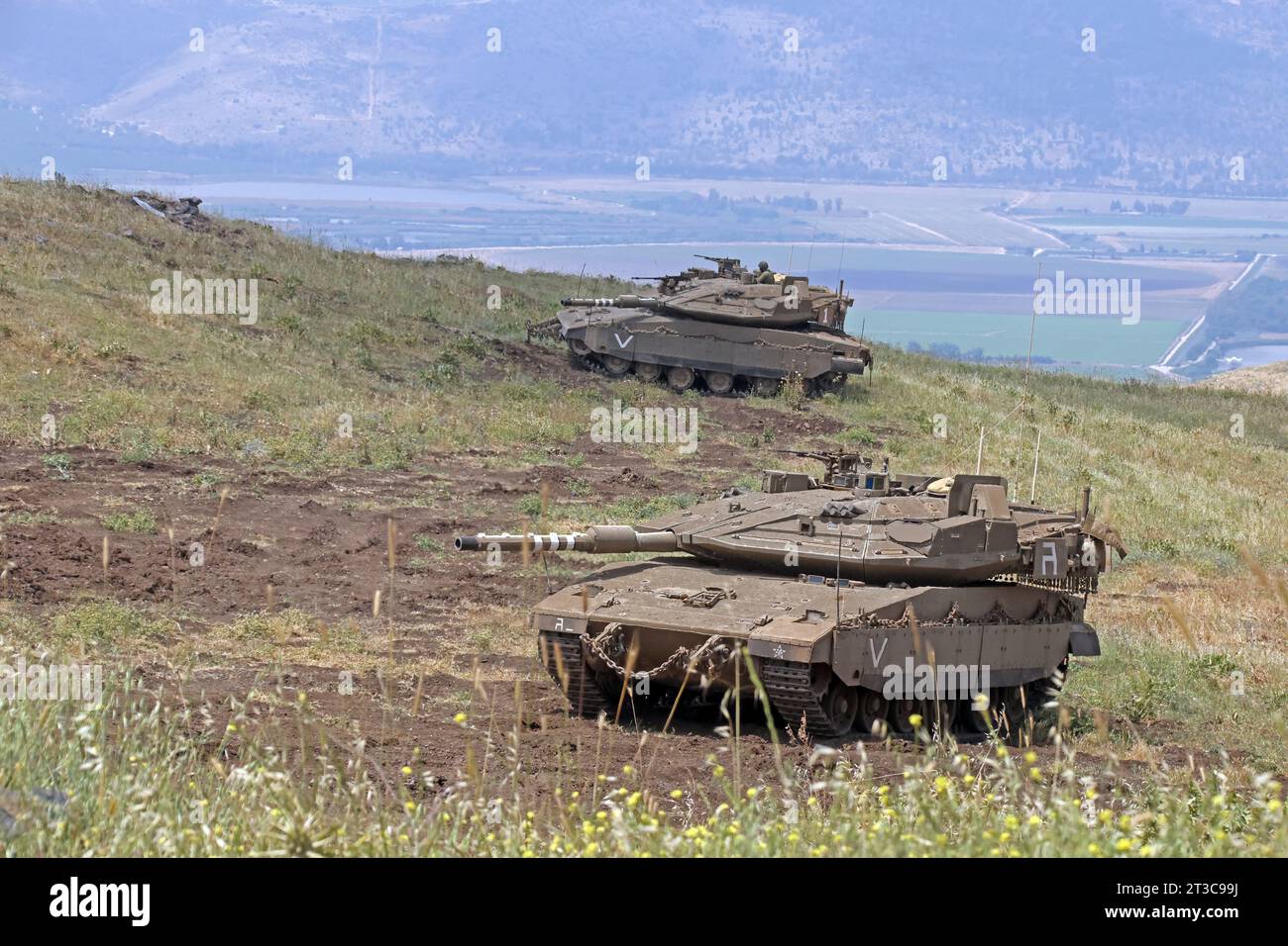 Merkava Mark 4 main battle tank of the Israel Defense Forces Stock ...