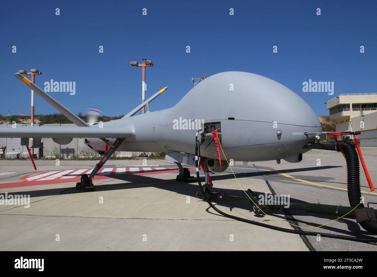 An Israeli Air Force Hermes 900 Kochav unmanned aerial vehicle on the ...