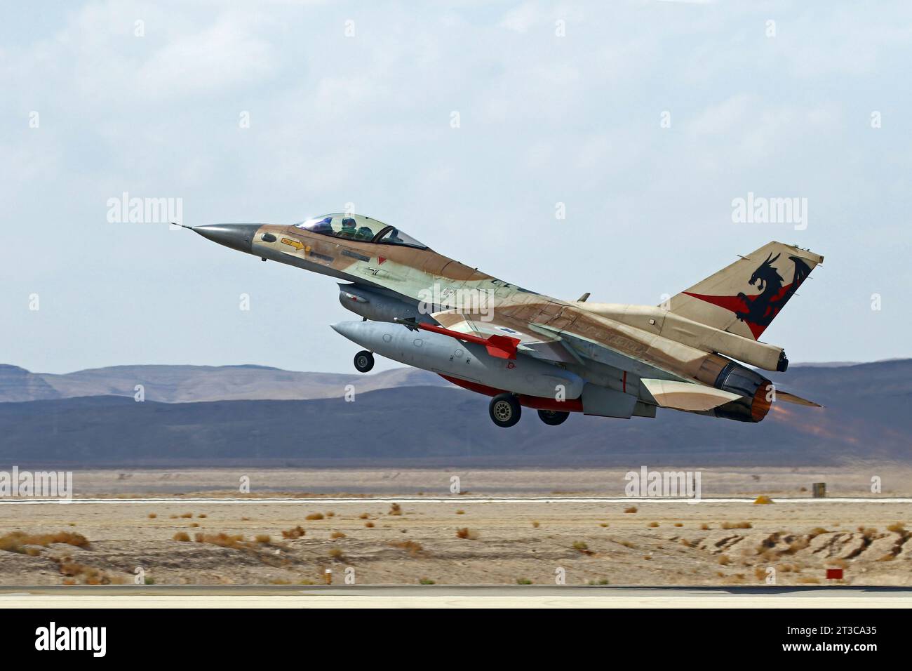 An Israeli Air Force F-16C Barak taking off Stock Photo - Alamy