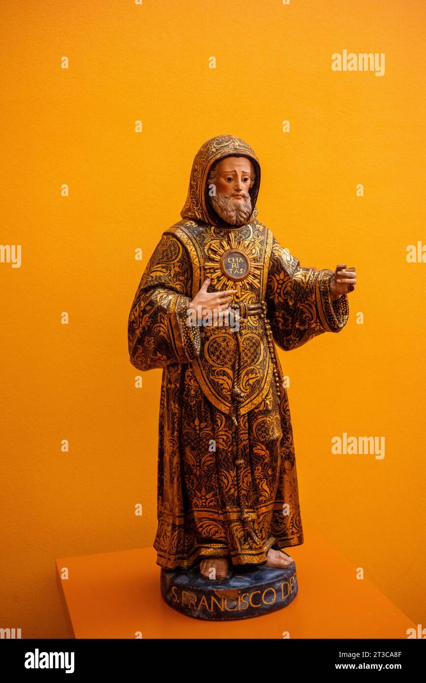St. Francis of Paola Joao Baptista 1761-62 Gilded wood, Polychrome ...
