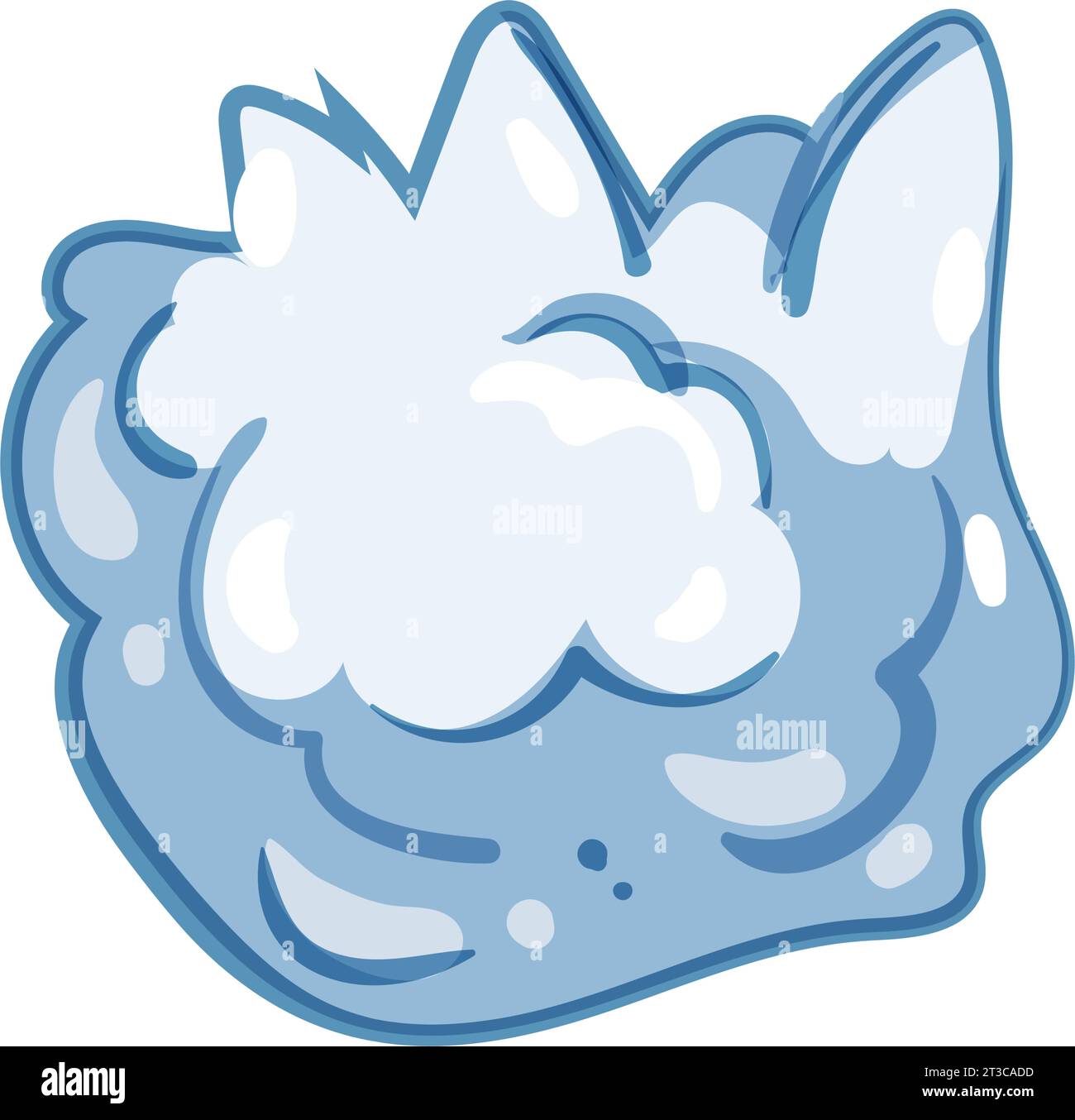 Snowball fight cartoon illustration Cut Out Stock Images & Pictures - Alamy