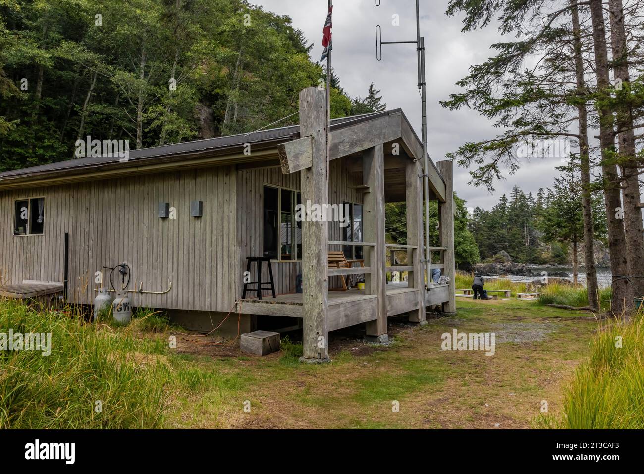 Watchmen quarters in ancient village site of K'uuna Linagaay, aka ...