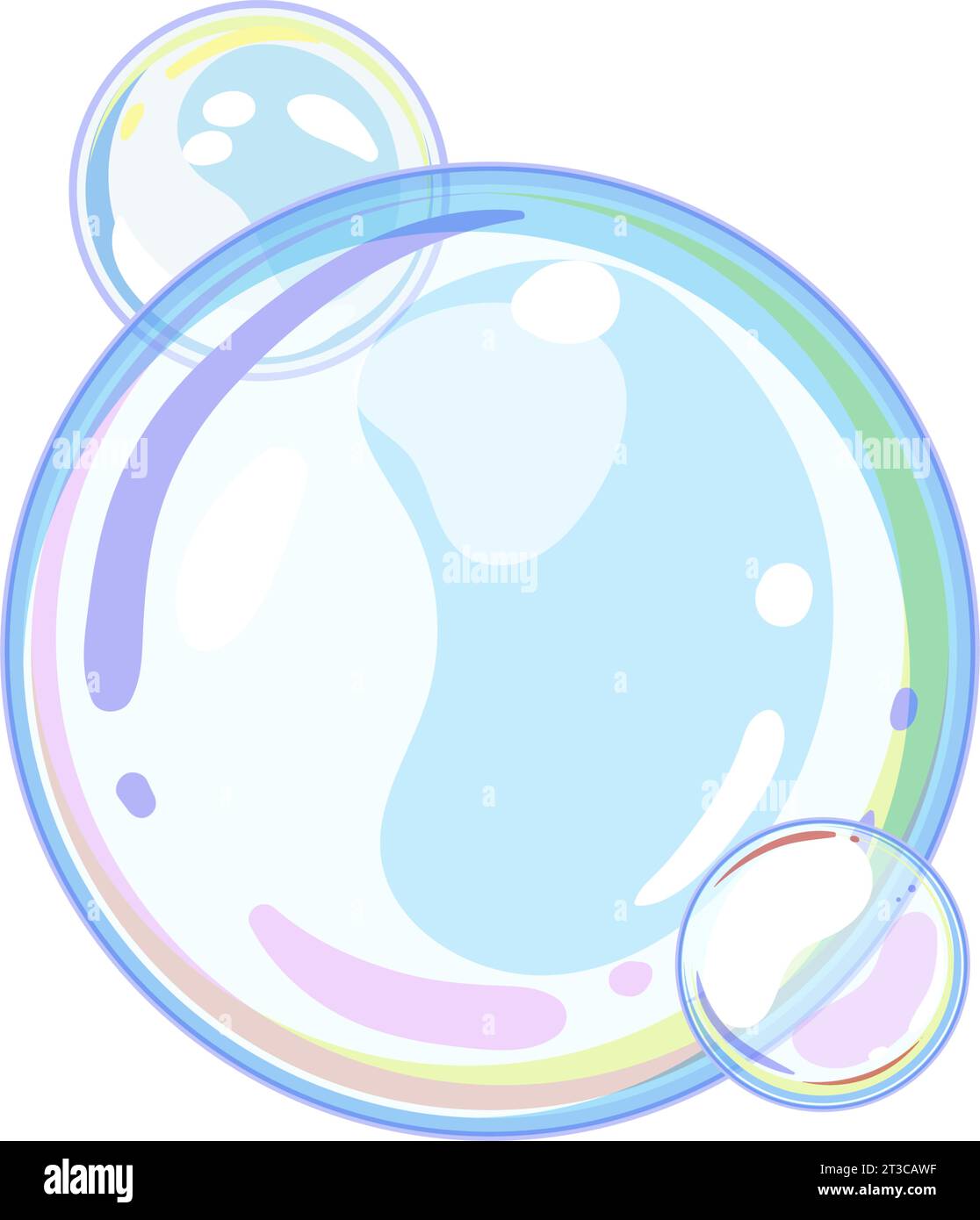 transparent soap bubbles cartoon vector illustration Stock Vector Image ...