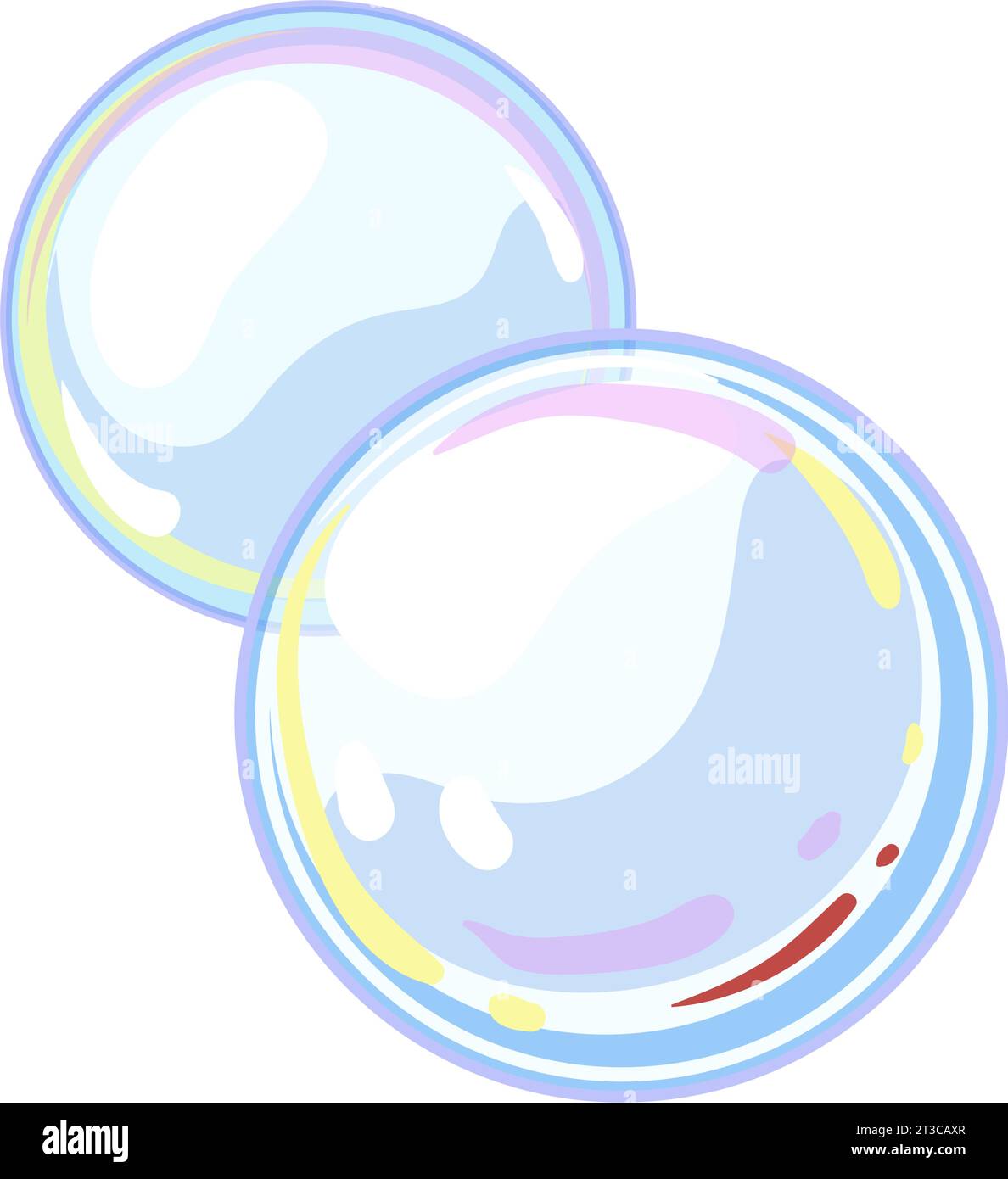 Sphere Soap Bubbles Cartoon Vector Illustration Stock Vector Image