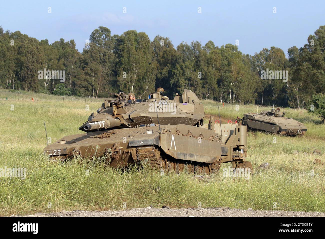 Merkava Mark 4 main battle tank of the Israel Defense Forces Stock ...