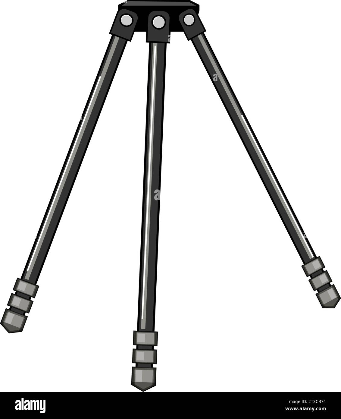 video tripod camera cartoon vector illustration Stock Vector Image ...