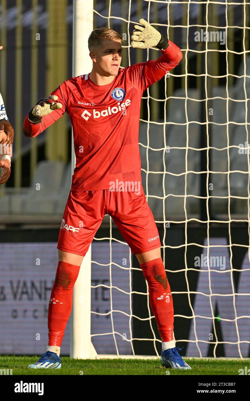 Paul Nardi (1) of AA Gent pictured during the Jupiler Pro League season ...