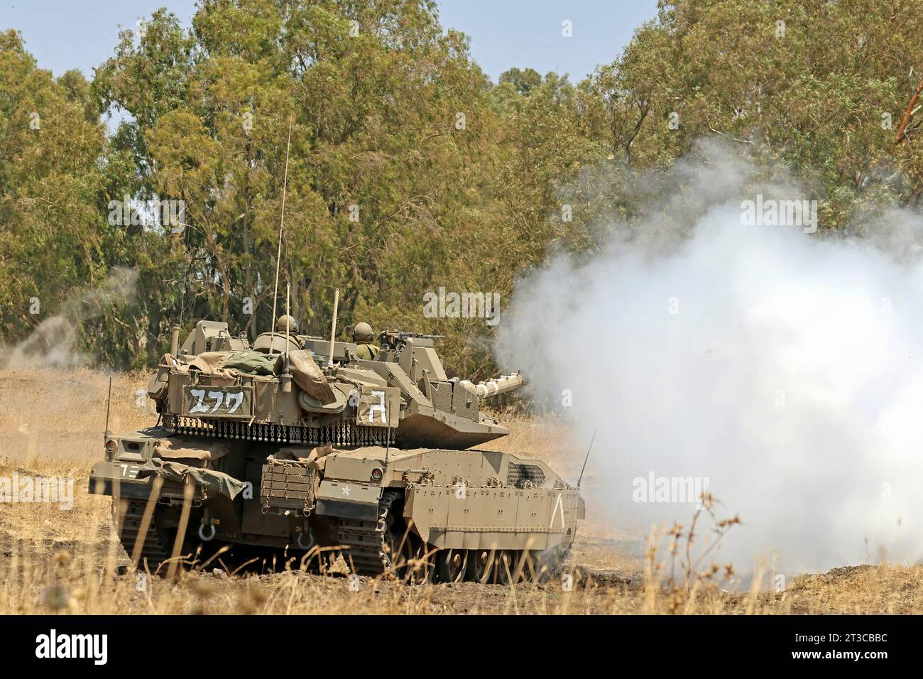 Merkava Mark 4 main battle tank of the Israel Defense Forces Stock ...
