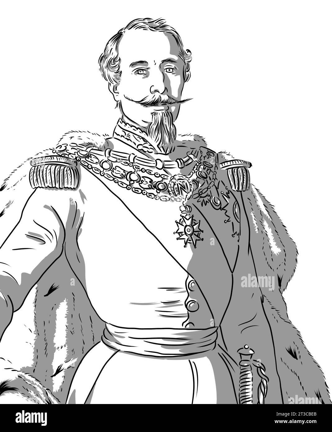 Portrait of Napoleon 3, french emperor Stock Photo - Alamy