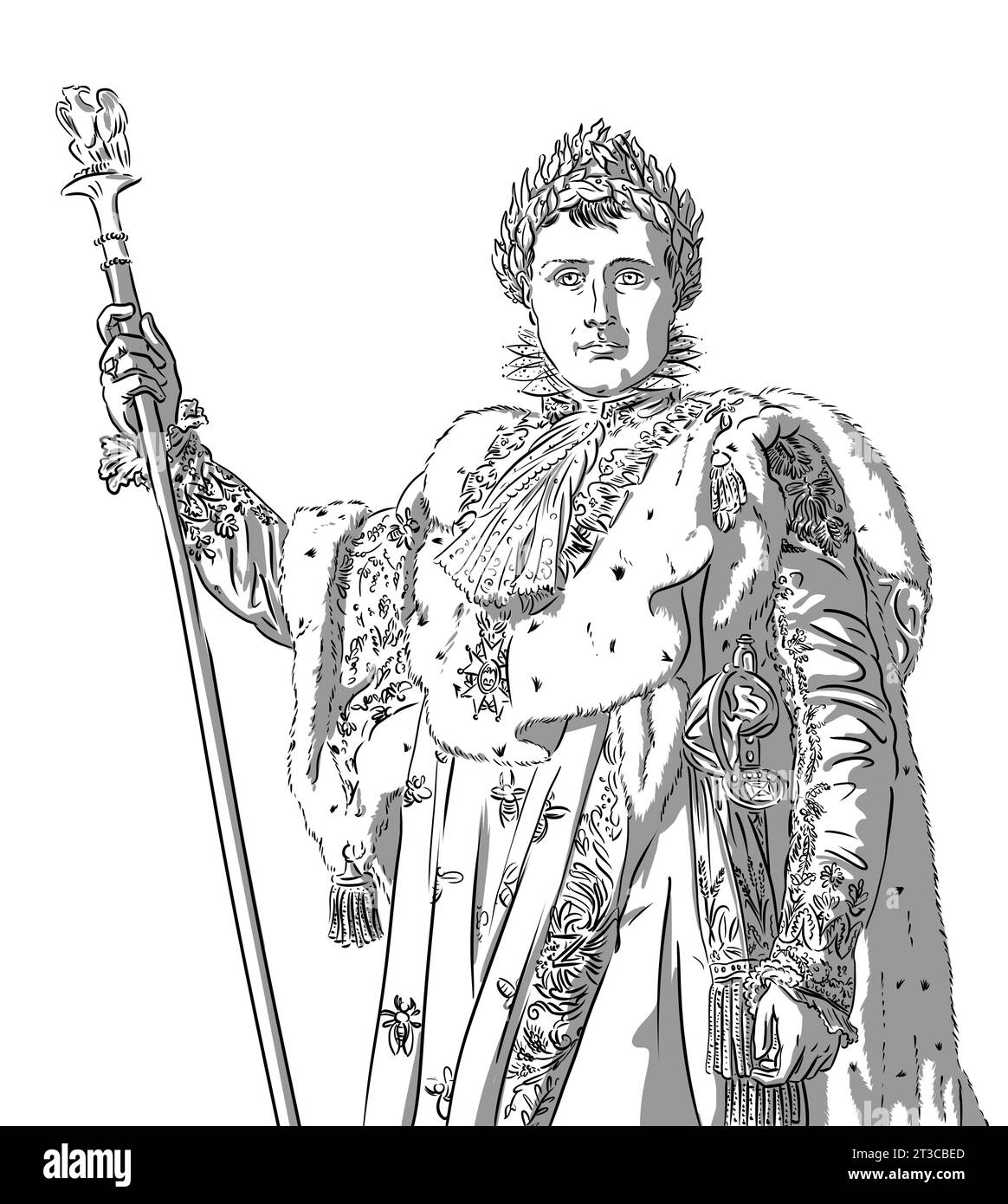 Portrait of Napoleon 1st, french emperor Stock Photo - Alamy