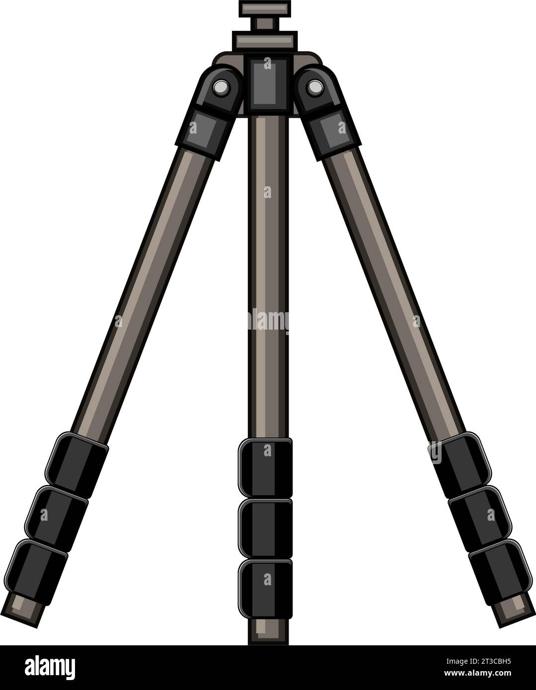 black tripod camera cartoon vector illustration Stock Vector Image & Art - Alamy