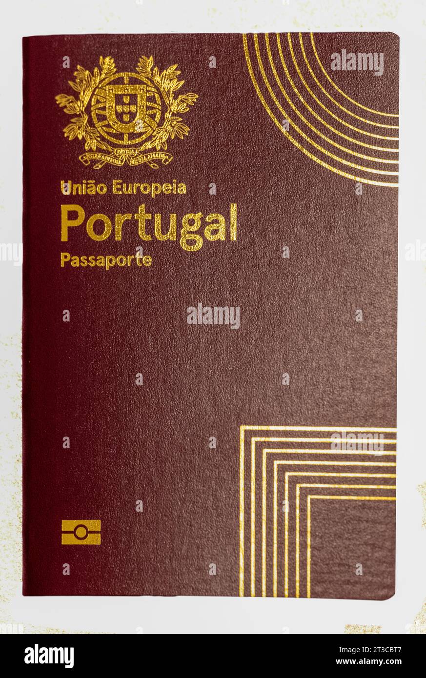 Portuguese Passport isolated on white background Stock Photo - Alamy