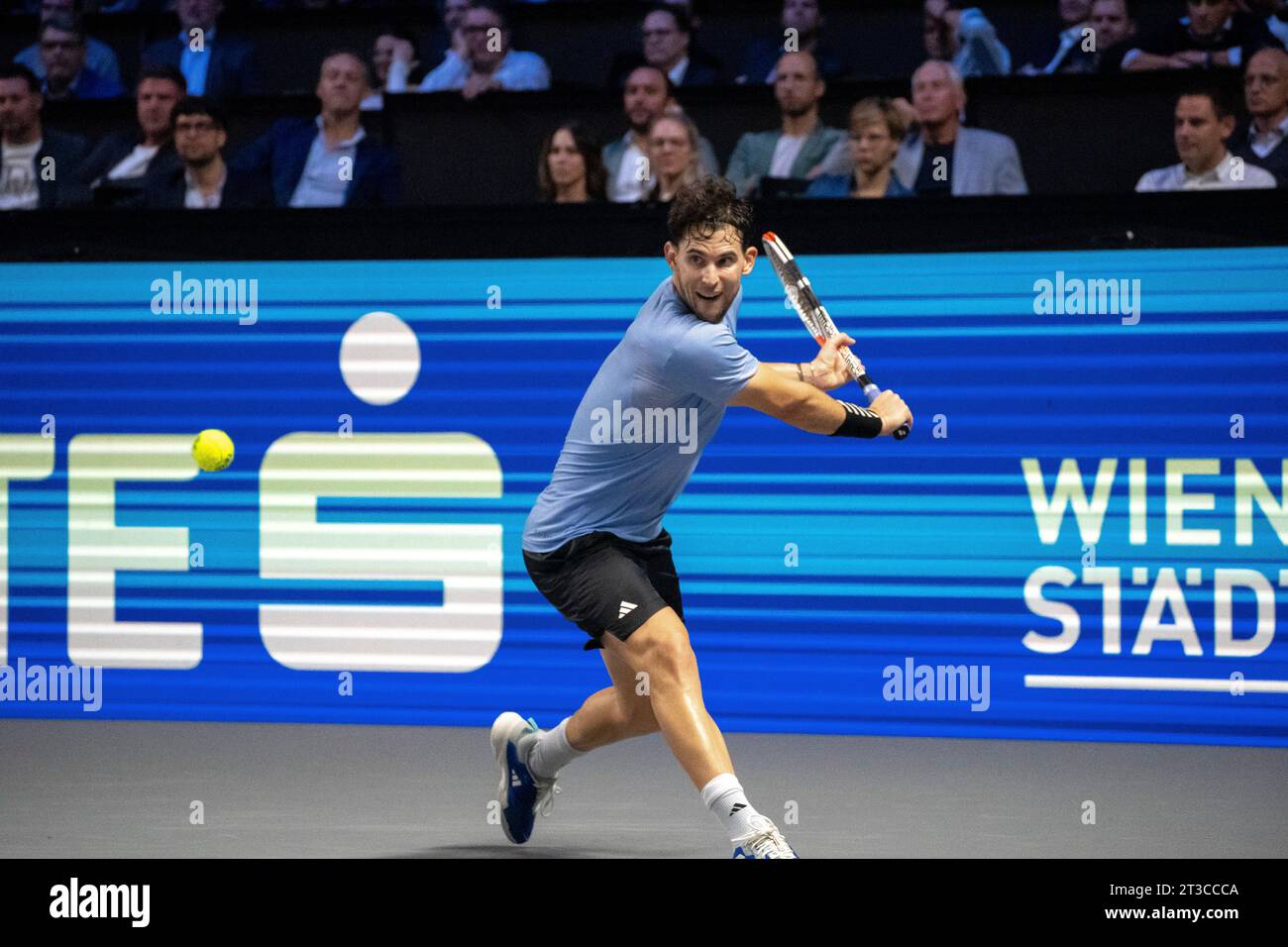 Wien, Österreich. 24 Oktober 2023. Dominik Thiem (AUT) spielt gegen ...