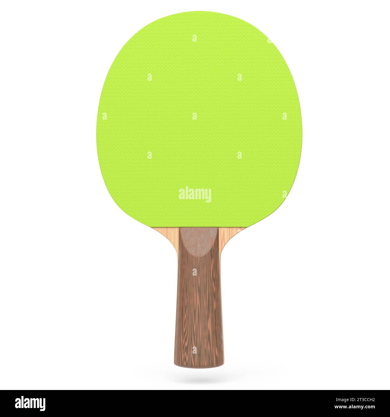 Green ping pong racket for table tennis isolated on white background ...