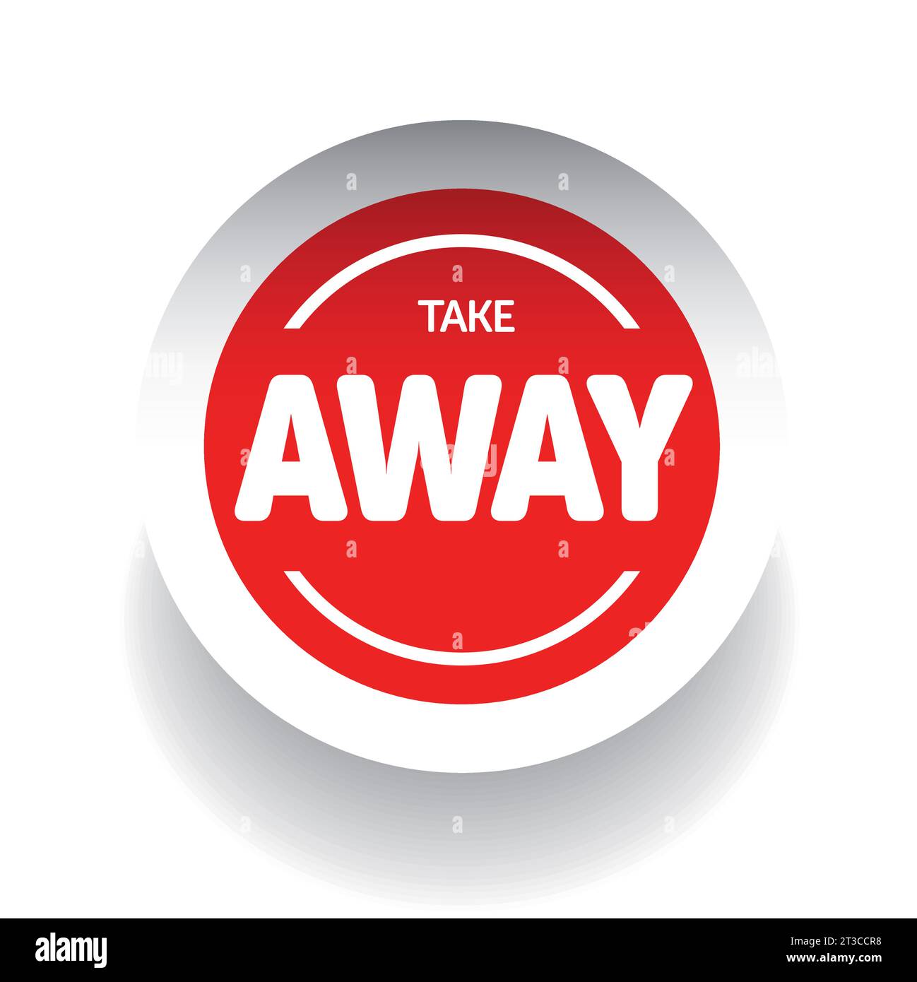 Take Away sticker vector Stock Vector Image & Art - Alamy