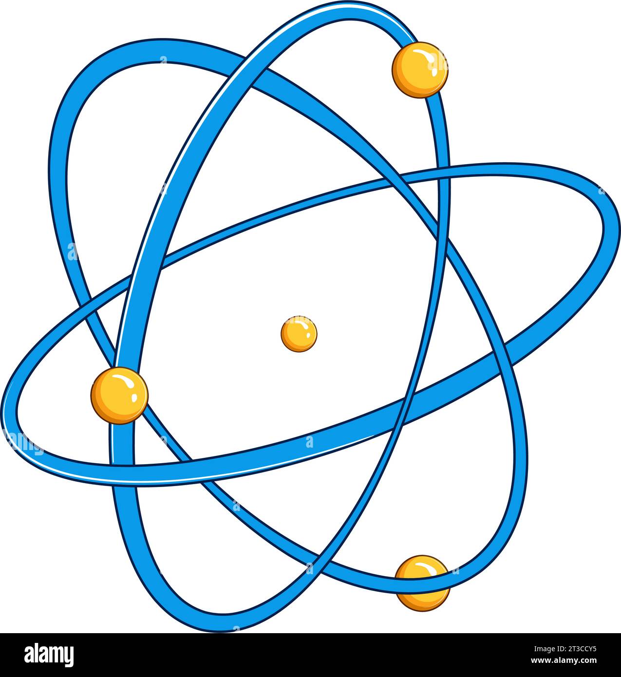 nuclear atom cartoon vector illustration Stock Vector Image & Art - Alamy