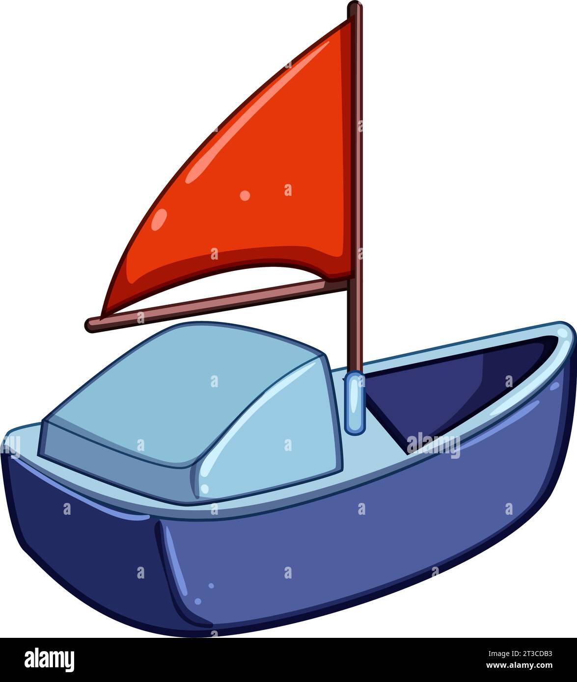 ship boat toy cartoon vector illustration Stock Vector Image & Art - Alamy