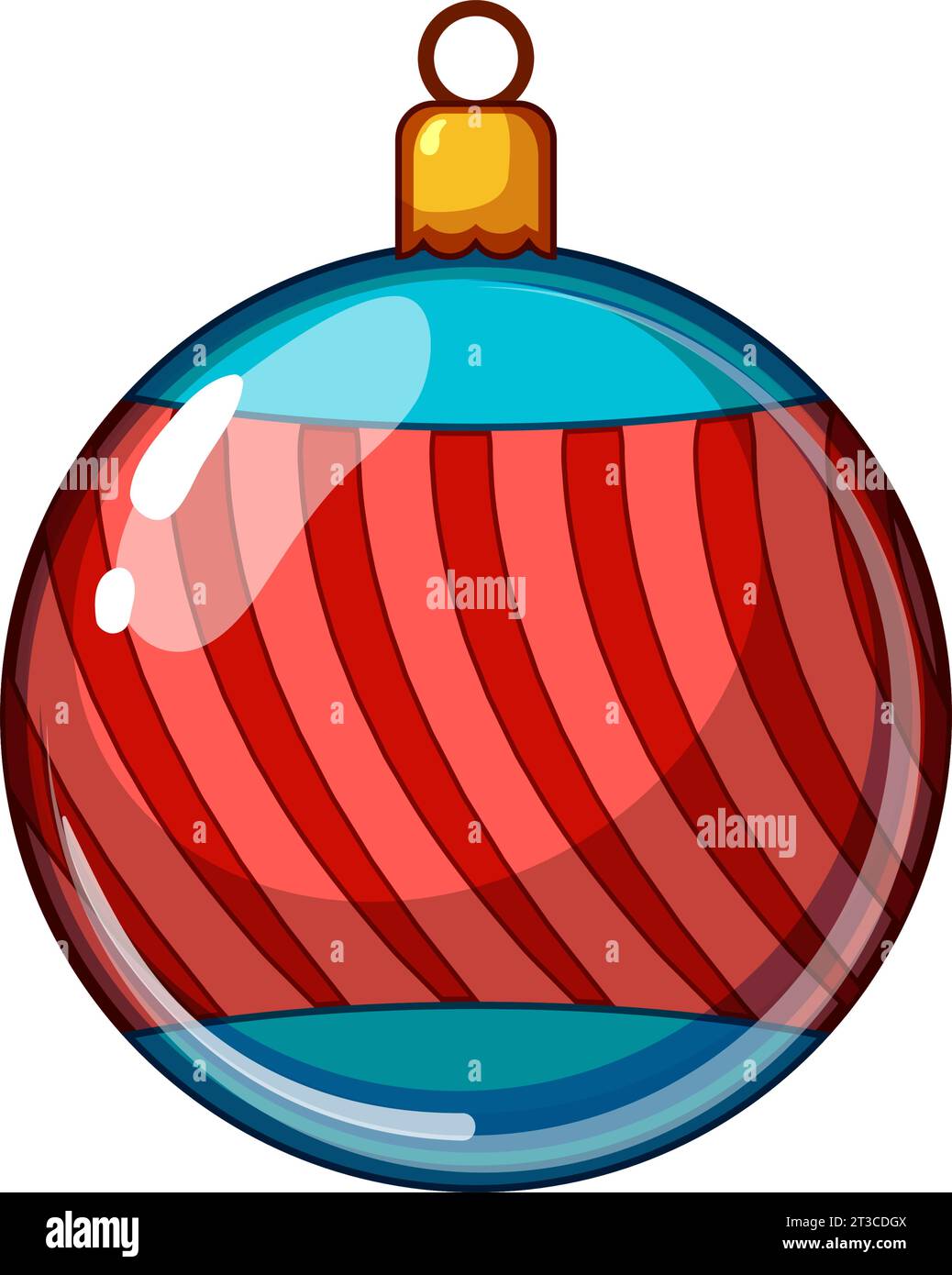 decoration christmas ball cartoon vector illustration Stock Vector ...