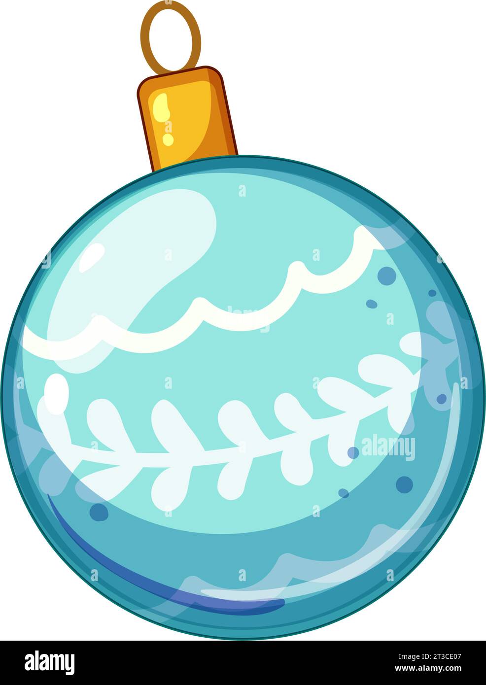 snow christmas ball cartoon vector illustration Stock Vector Image ...