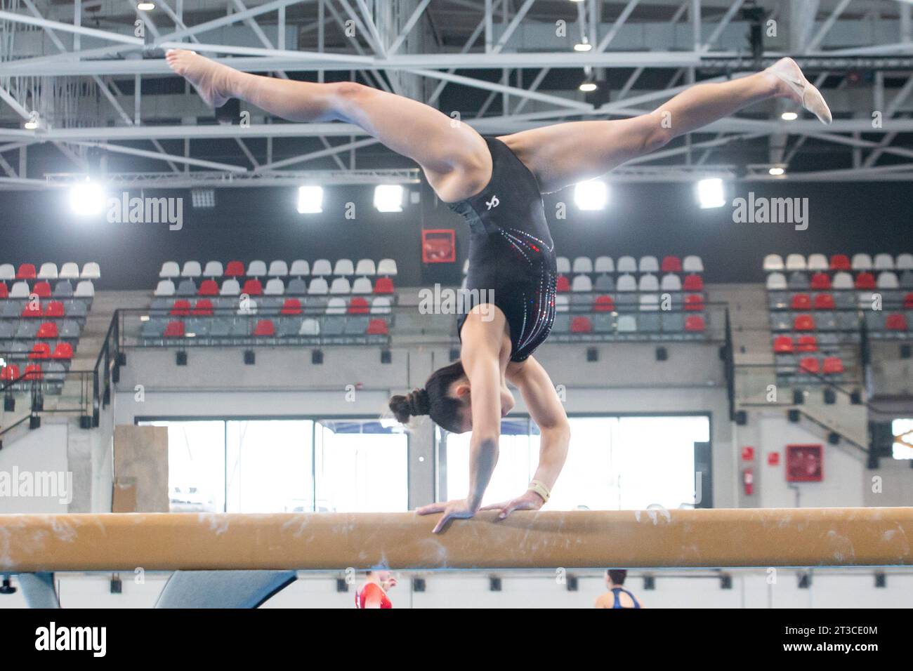 October 19, 2023: Kayla Dicello of United States performs on the beam ...