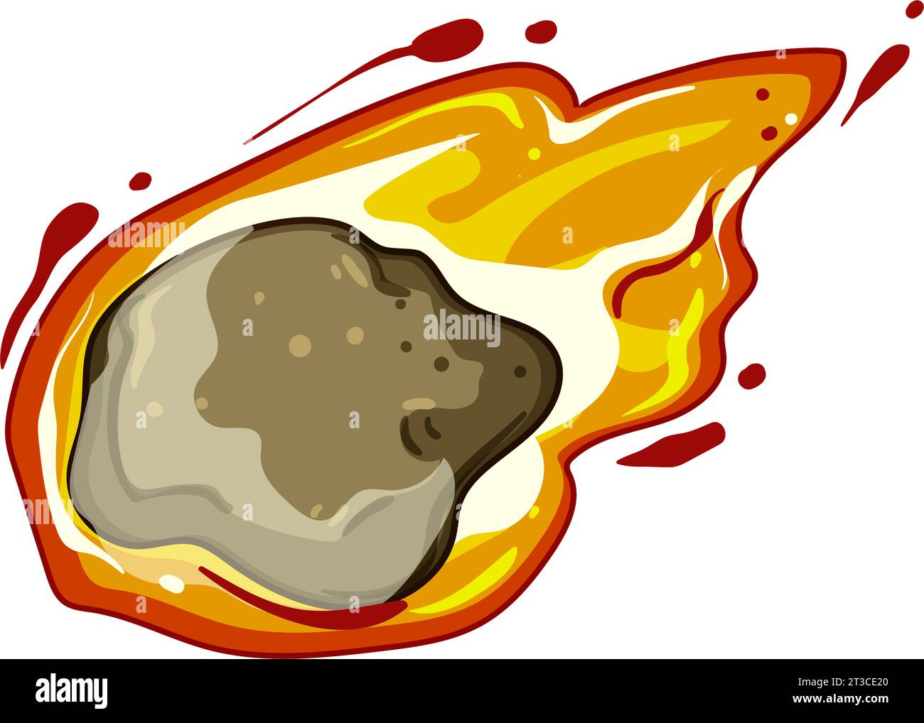 comet meteor cartoon vector illustration Stock Vector Image & Art - Alamy