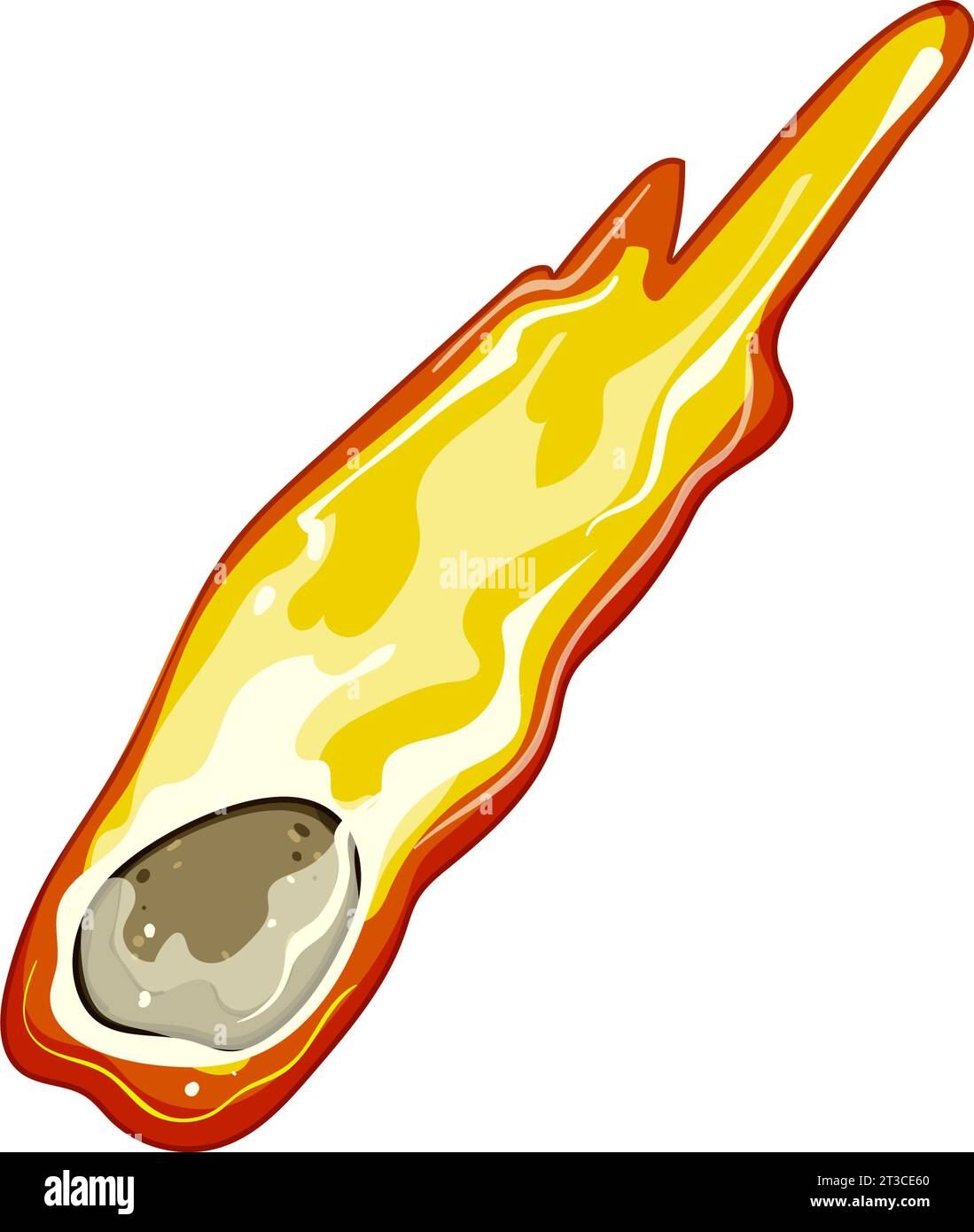 asteroid meteor cartoon vector illustration Stock Vector Image & Art ...