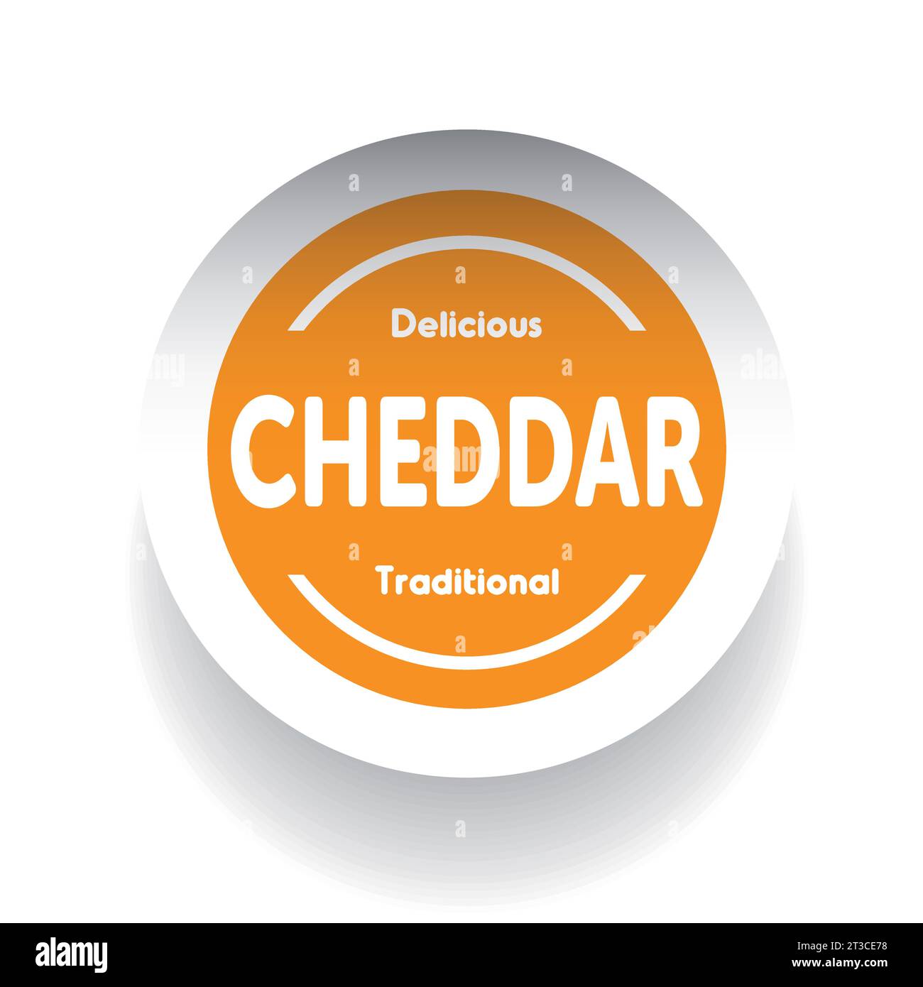 Cheese label isolated seal hi-res stock photography and images - Alamy