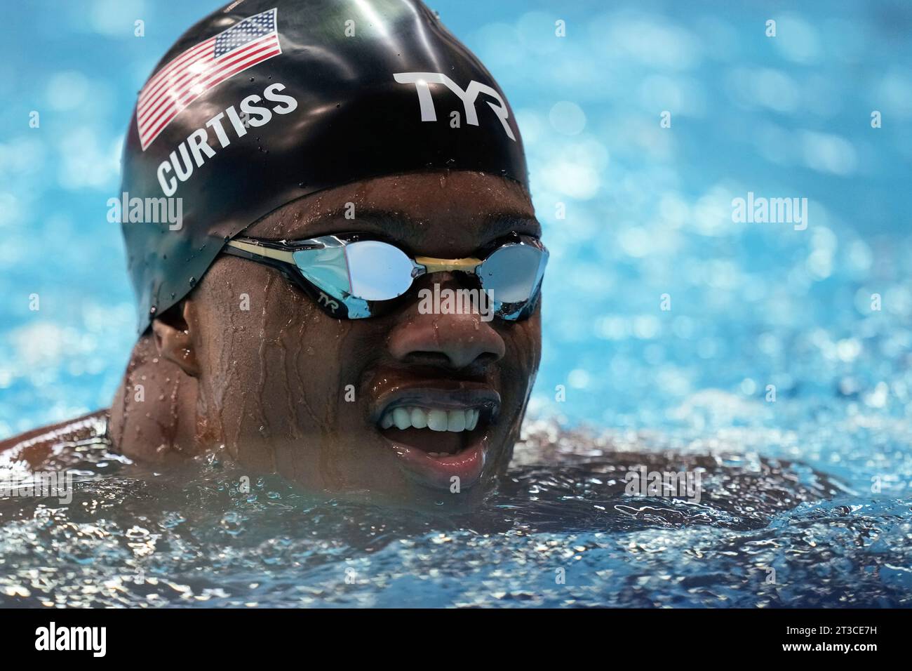 David Curtiss of the United States celebrates winning the gold medal in ...