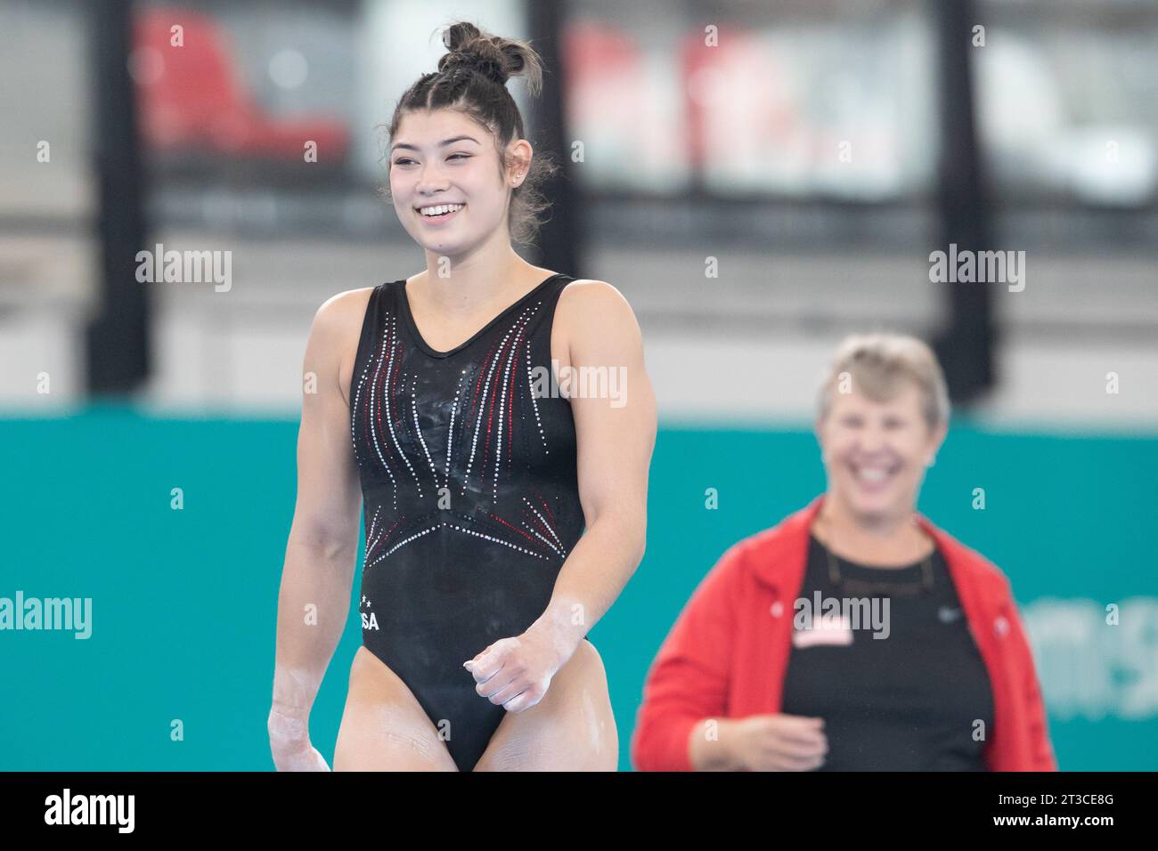 October 19, 2023: Kayla Dicello of United States during the Artistic ...