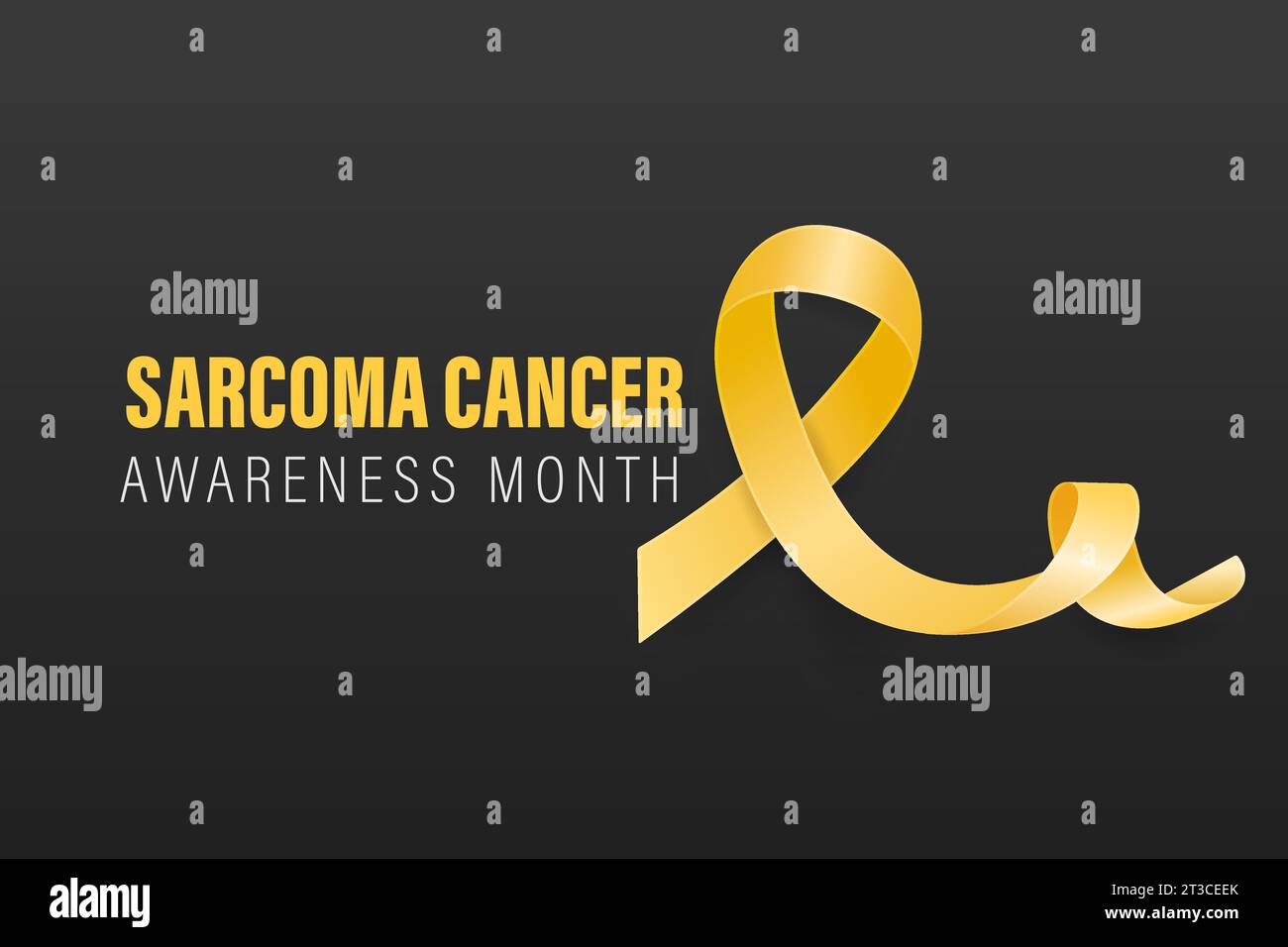 Sarcoma, Bone Cancer Banner, Card, Placard with Vector 3d Realistic ...