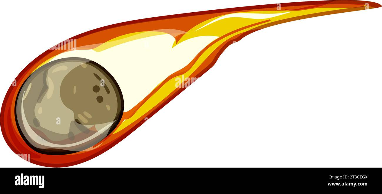 astronomy meteor cartoon vector illustration Stock Vector Image & Art ...