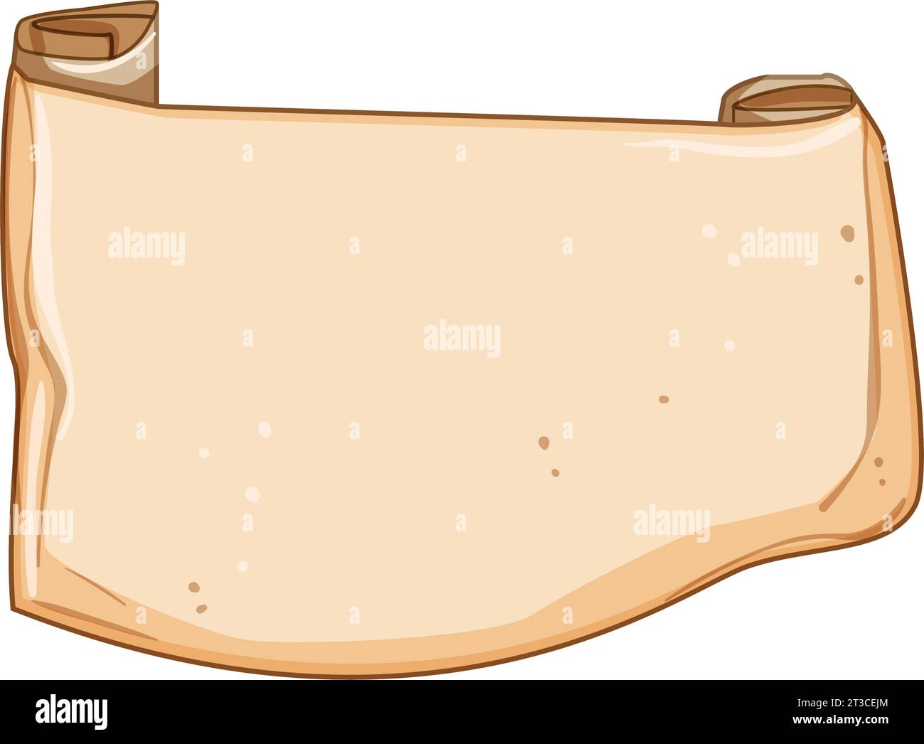 vintage papyrus parchment cartoon vector illustration Stock Vector ...