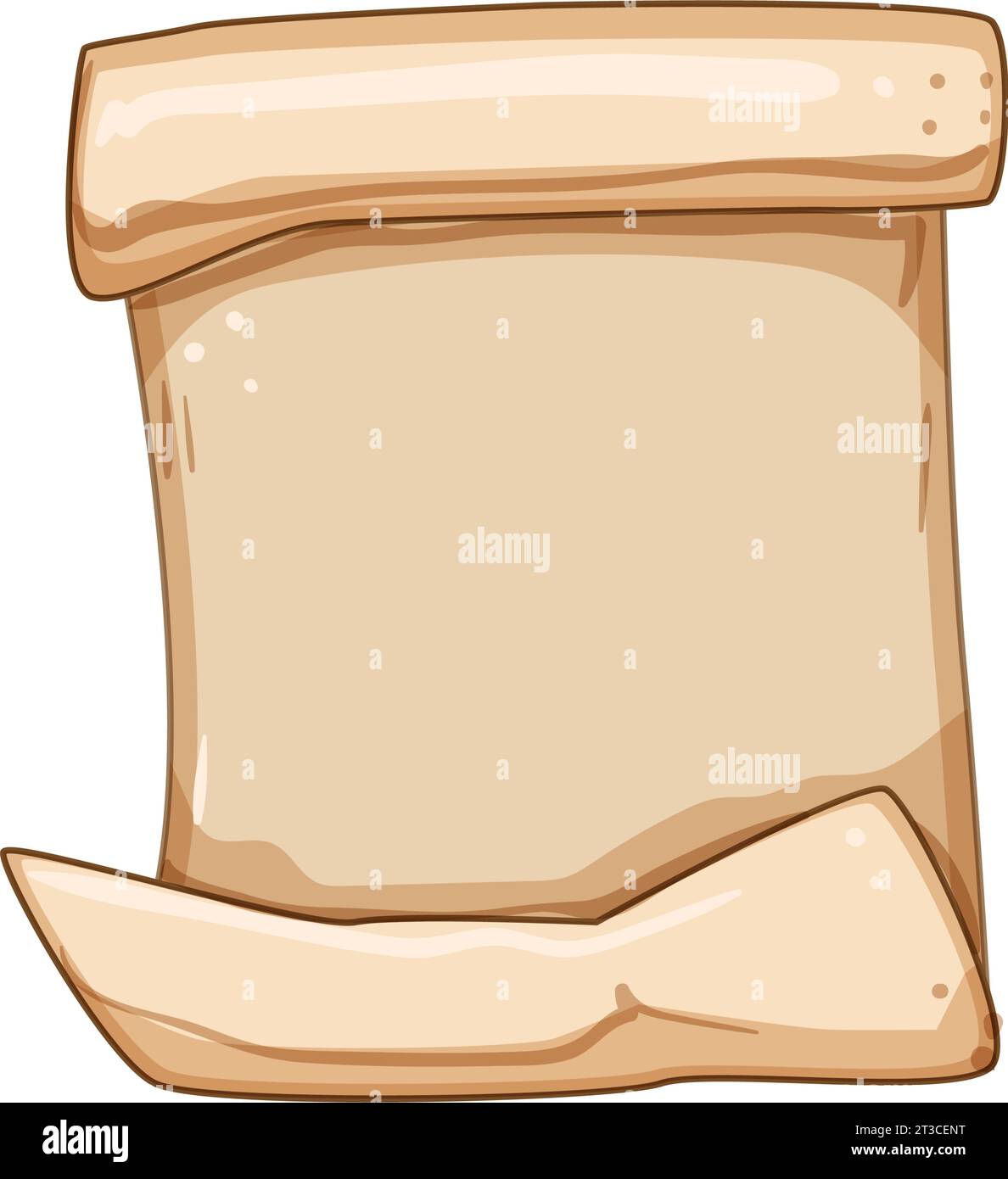 letter papyrus parchment cartoon vector illustration Stock Vector Image ...