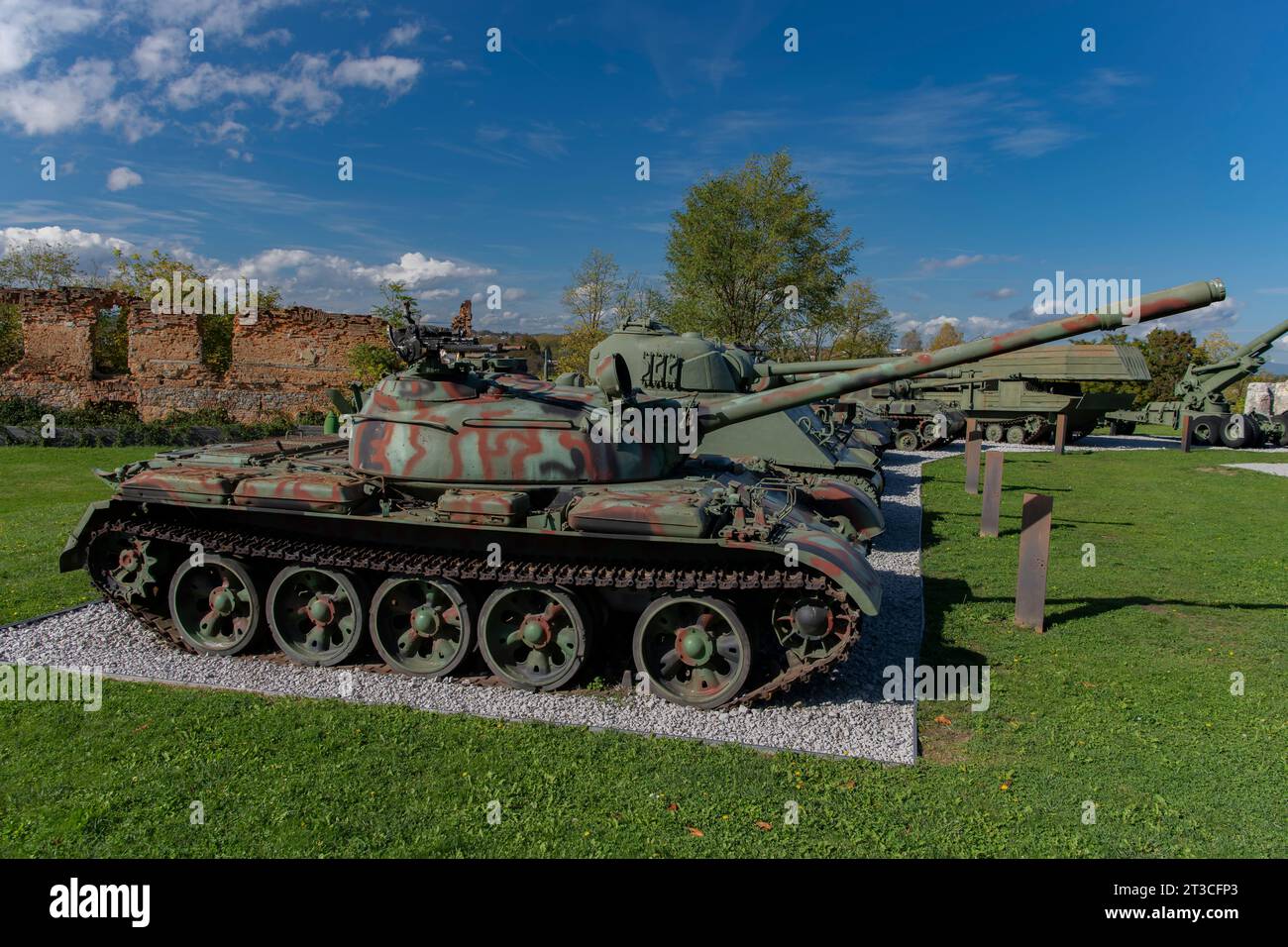 T-55 Tank at Museum of Homeland War in Karlovac, Croatia Stock Photo ...