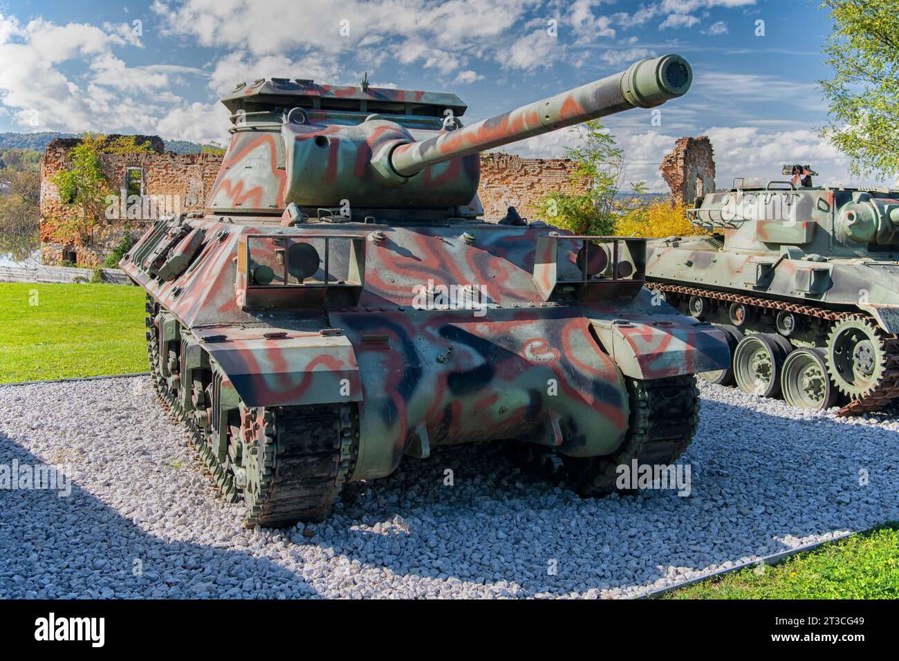 M36 Tank Destroyer at Museum of Homeland War in Karlovac, Croatia Stock ...