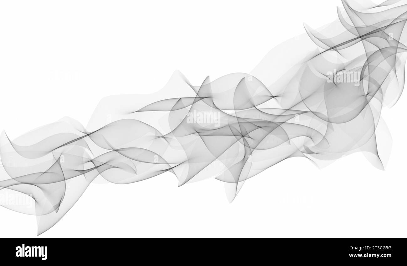 White abstract background. Fluttering white scarf. Waving on wind white ...