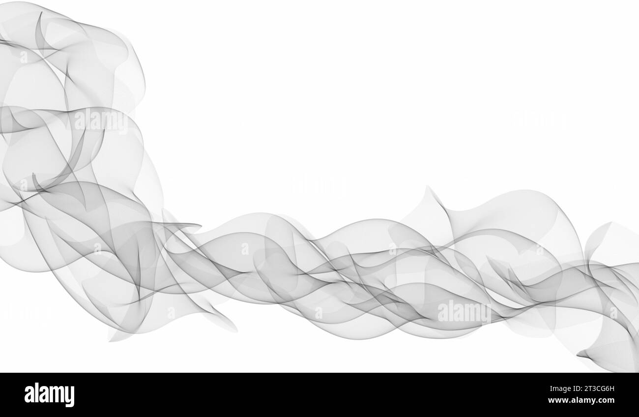 White abstract background. Fluttering white scarf. Waving on wind white ...