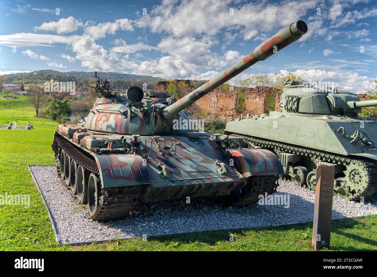 T-55 Tank at Museum of Homeland War in Karlovac, Croatia Stock Photo ...