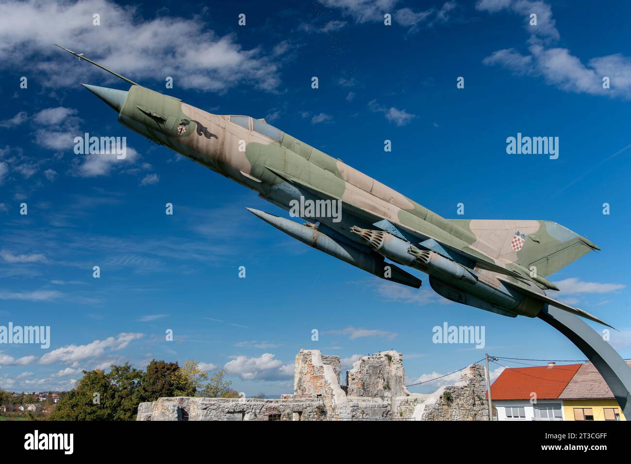 MIG-21 at Museum of Homeland War in Karlovac, Croatia Stock Photo - Alamy