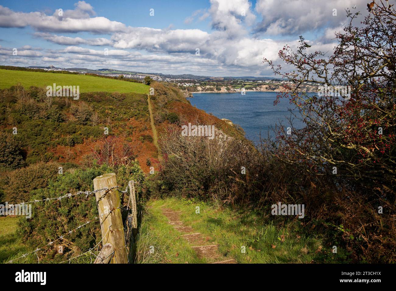 St Austell Bay Stock Photo - Alamy