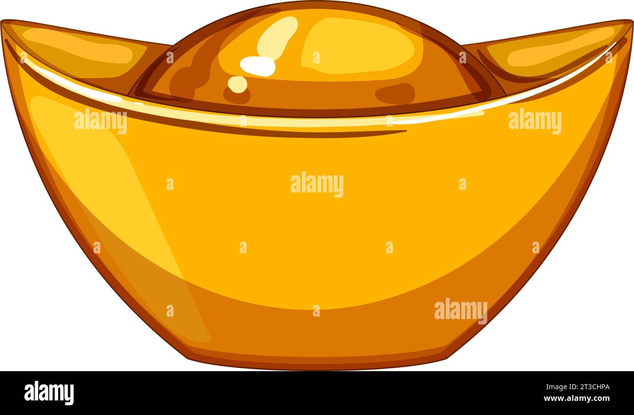 traditional yuan bao cartoon vector illustration Stock Vector Image ...