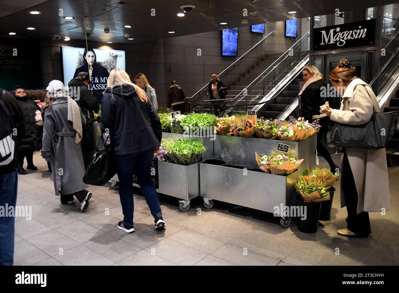Copenhagen, Denmark /24 October. 2023/. Flower bouquets in danish ...