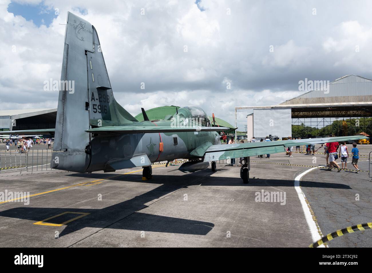 Salvador, Bahia, Brazil - November 11, 2014: Embraer A-29B Super Tucano ...