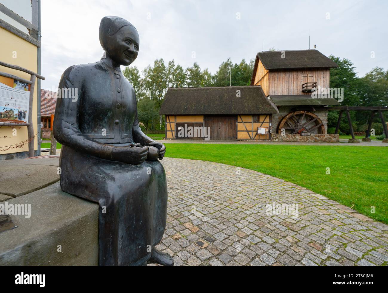 Hoyerswerda, Germany. 24th Oct, 2023. View into the area of the Krabat ...
